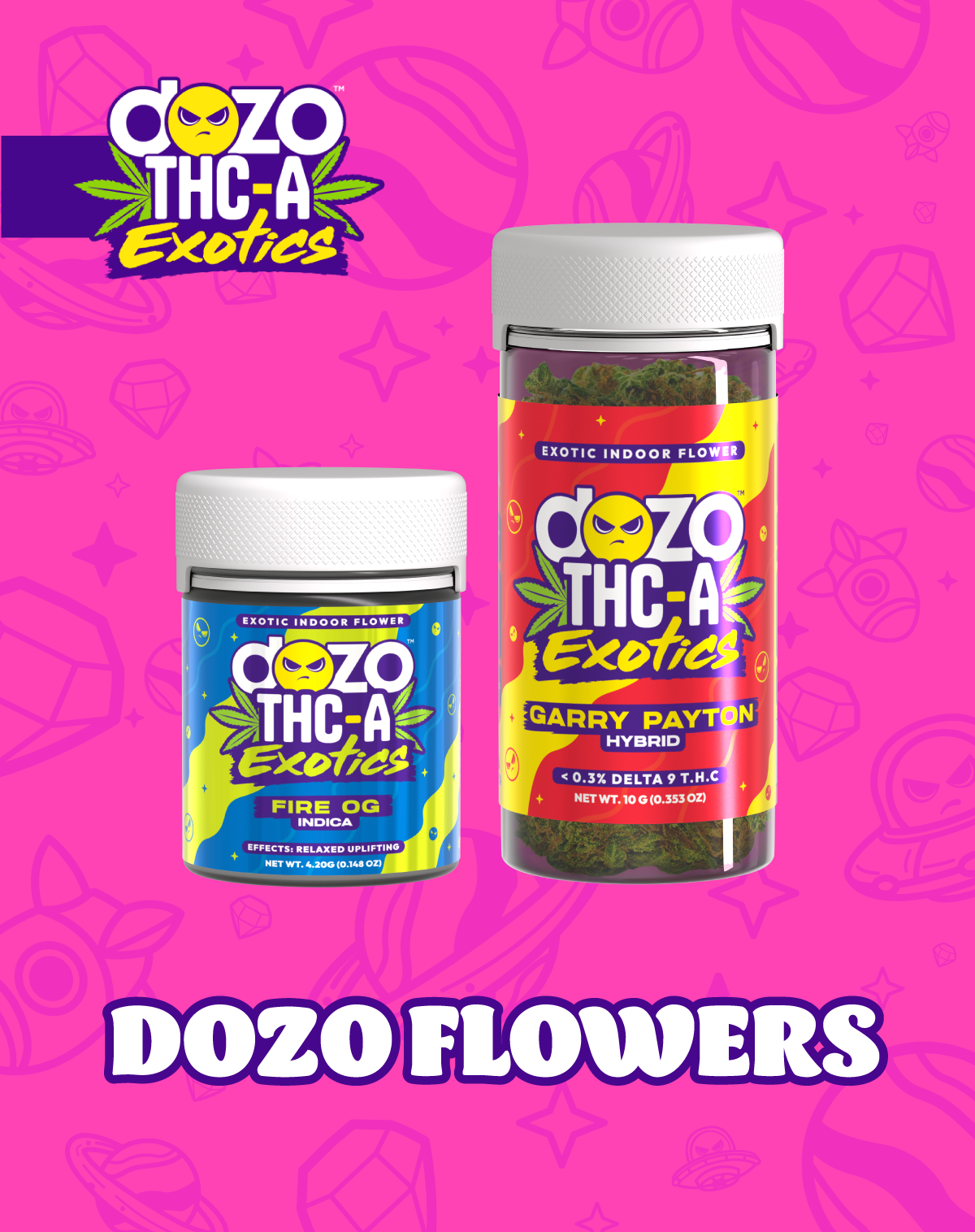 Premium THC-A Indoor Flower Collection – Dozo's Best Strains – hippy ...